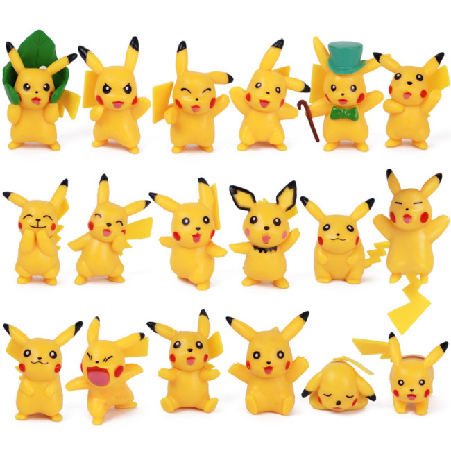 Pokemon Pikachu Mini Figure Set 18 Pcs | Toy Popa