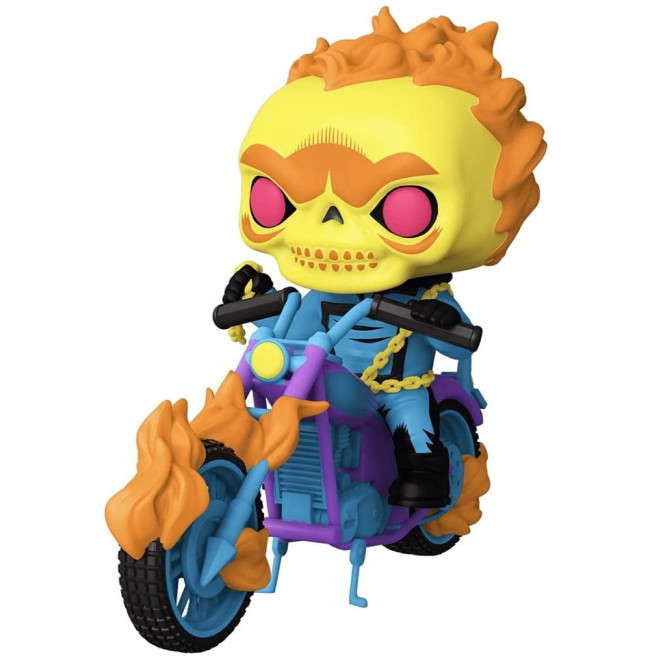 Funko Pop Ghost Rider Deluxe Rides (Black Light) #33 Vinyl Figure | Toy ...