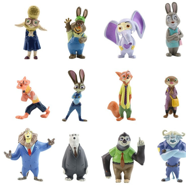 Zootopia Deluxe Figures Set of 12 Figures | Toy Popa