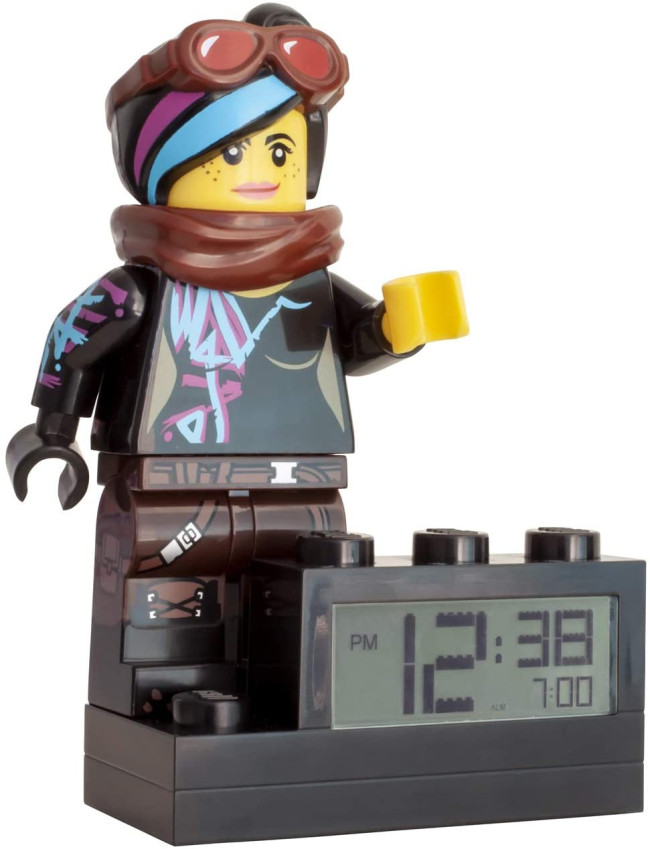 Lego Movie WyldStyle Minifigure Light Up Alarm Clock | Toy Popa