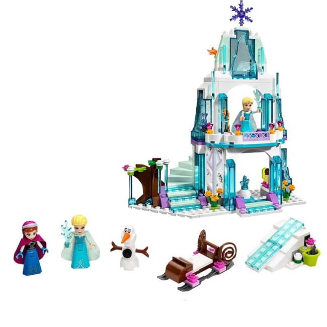 Frozen Anna & Elsa's Frozen Playground Brick Building Castle Disney ...