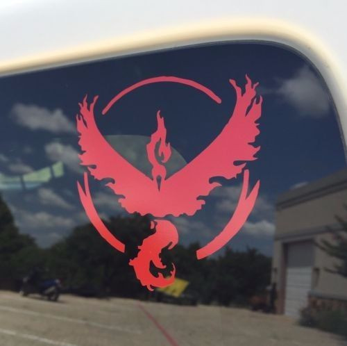 Pokemon Go Red Team Valor Window Decal | Toy Popa