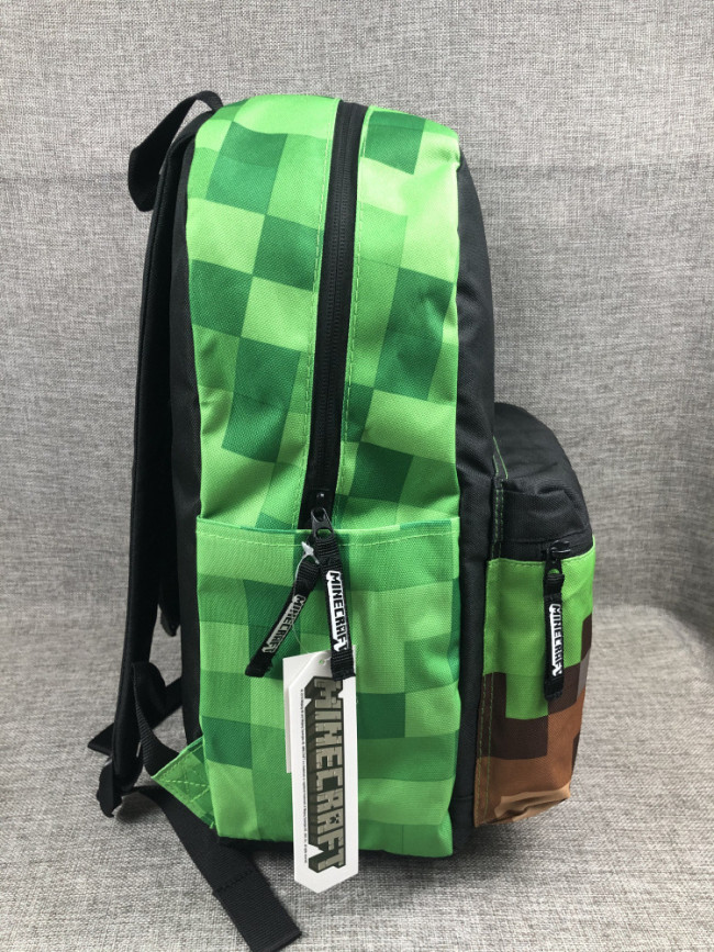 Minecraft Creeper Backpack Multicolor 17" Rucksack | Toy Popa
