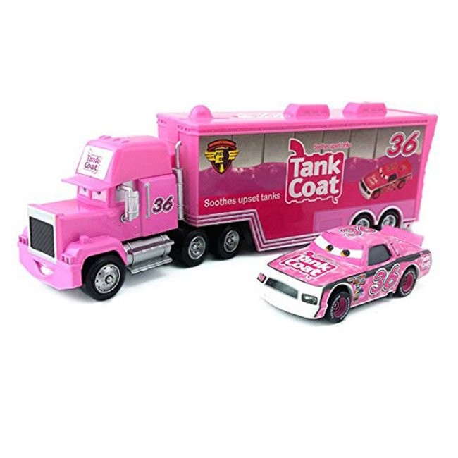 Disney Pixar Cars Die-Cast Vehicle Tank Coat Pink Hauler | Toy Popa